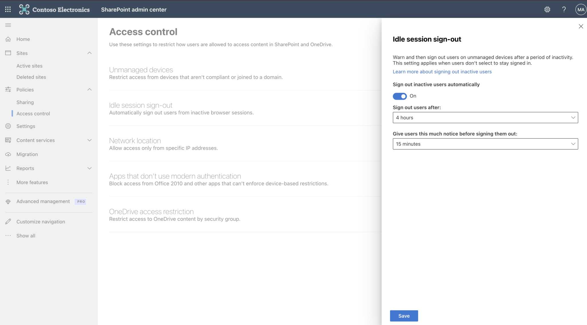 Sign out inactive users in SharePoint Online - Msft Advocate