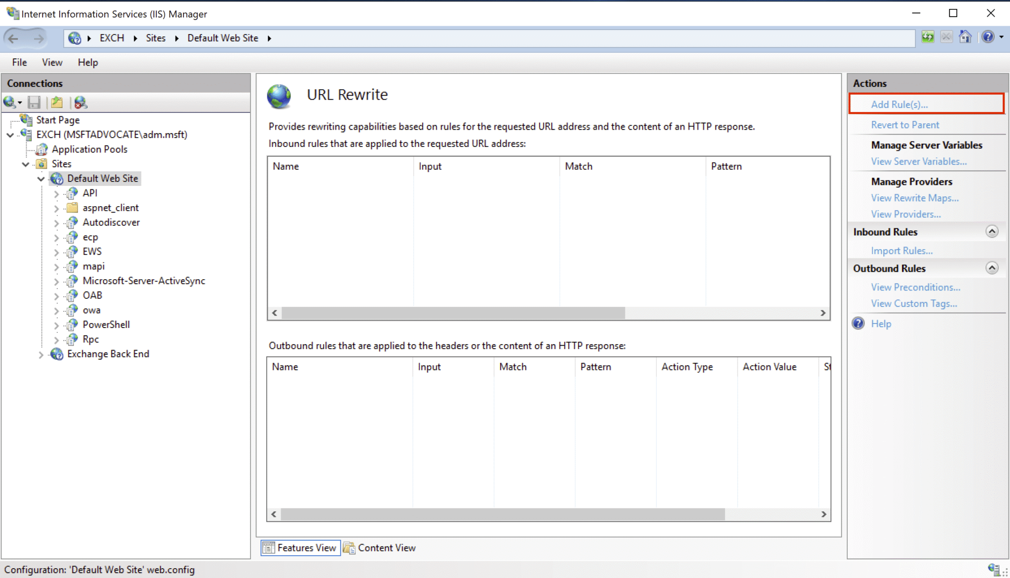 Microsoft Exchange Client Access Server Information Disclosure - Msft Advocate